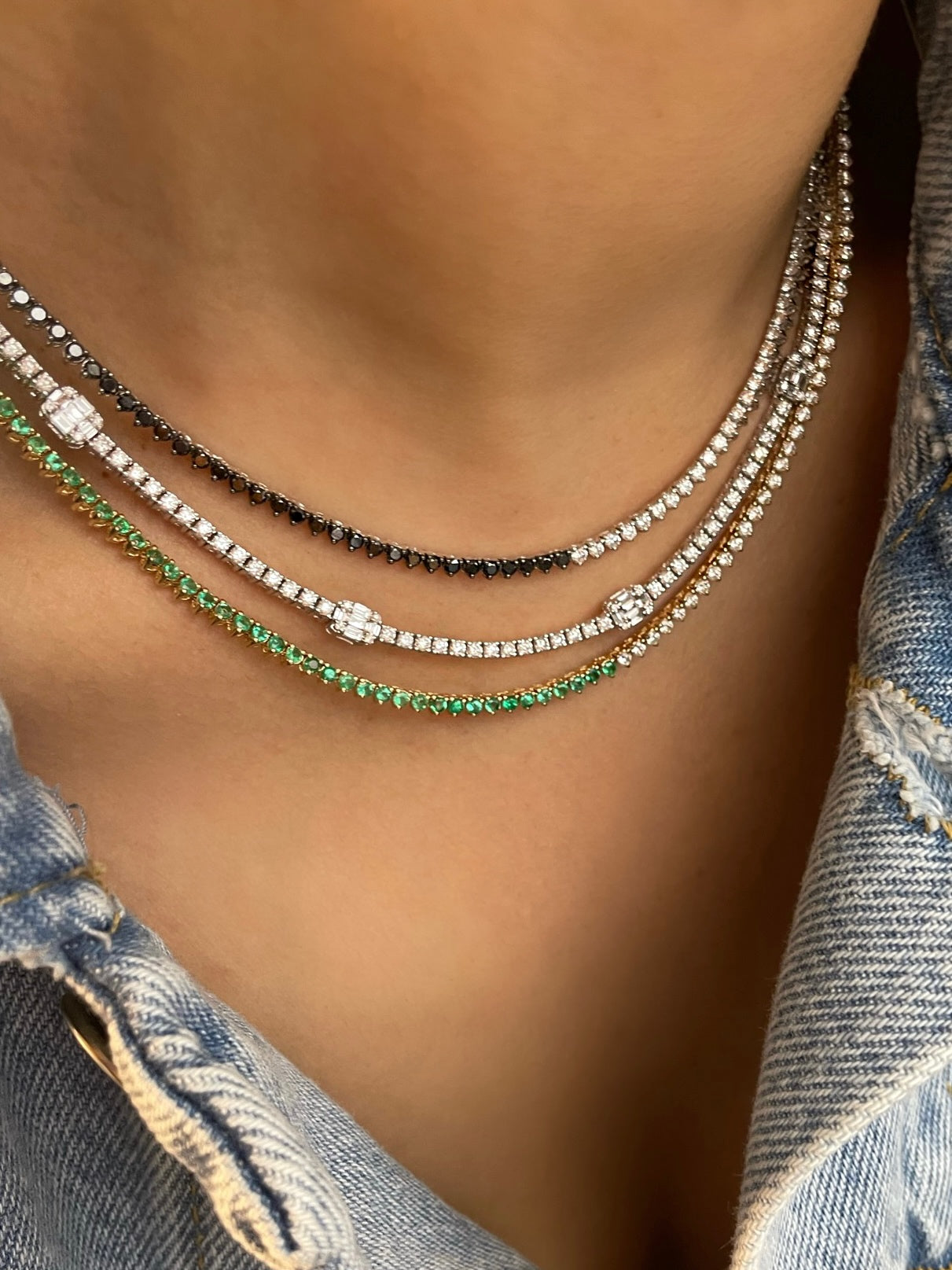 White Gold Diamond Illusion Necklace *ONLINE EXCLUSIVE* – Etoielle